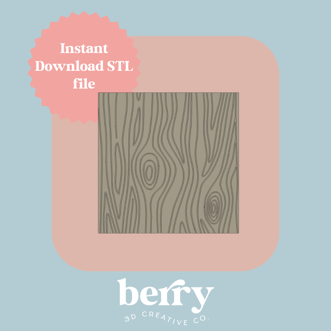 Woodlands Texture Stamp STL file – Berry 3D Creative Co.